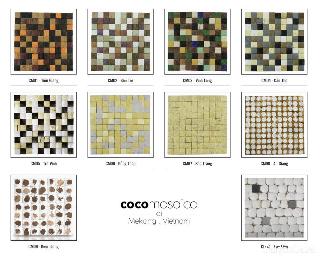 Mosaic Dừa cocomosaico